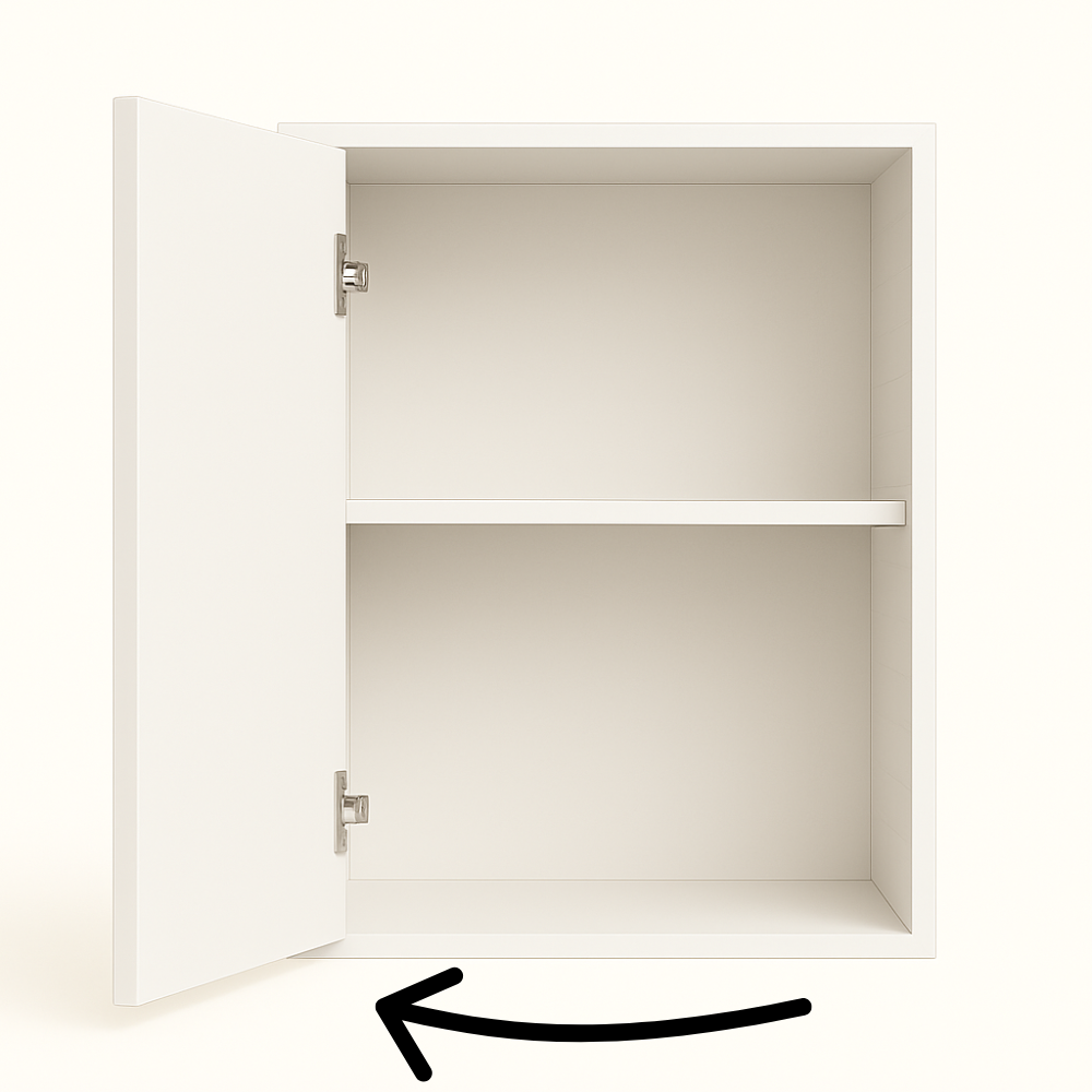 Cabinet Door Hinges: Choose Left or Right Opening — RTI CABINETS