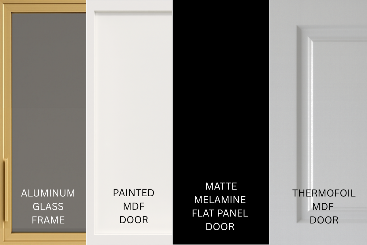 Thermofoil vs Painted vs Matte Melamine vs Aluminum glass frame: Which ...