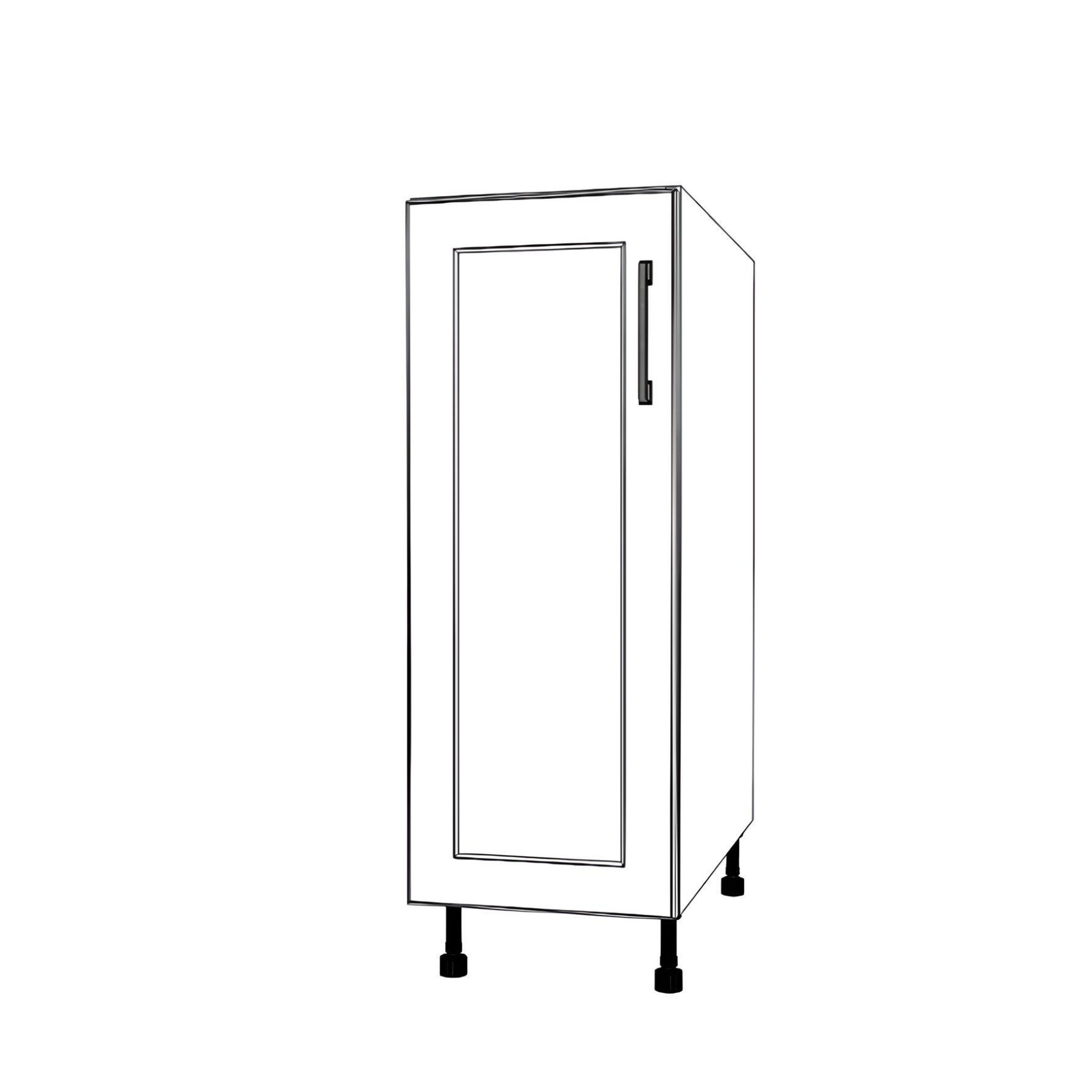 12" Wide Base Cabinet - Painted Doors — RTI CABINETS