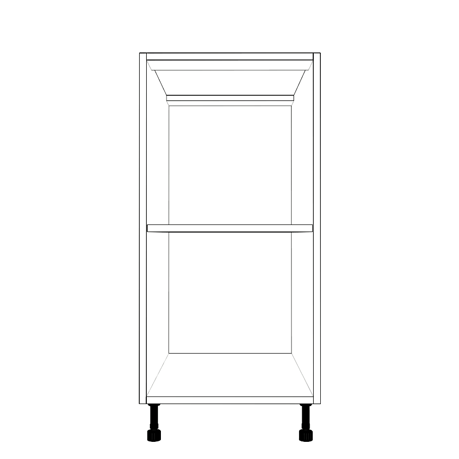 16" Wide Base Cabinet - Painted Doors — RTI CABINETS