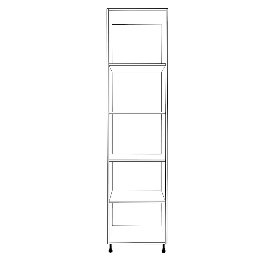 22" Wide Tall Pantry Cabinet - Thermofoil Doors — RTI CABINETS