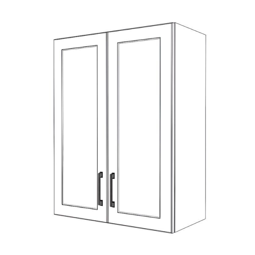 26" Wide x 34" High Wall Cabinet - Thermofoil Doors — RTI CABINETS
