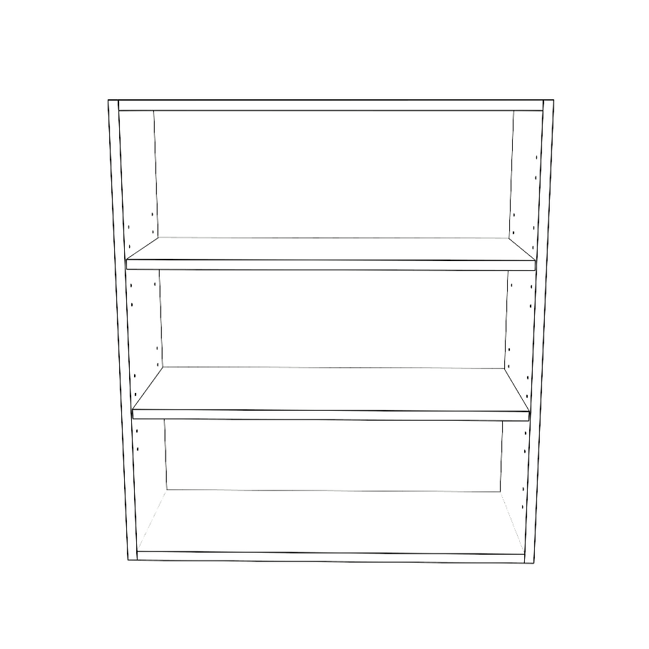 27" Wide x 30" High Wall Cabinet - Painted Doors — RTI CABINETS