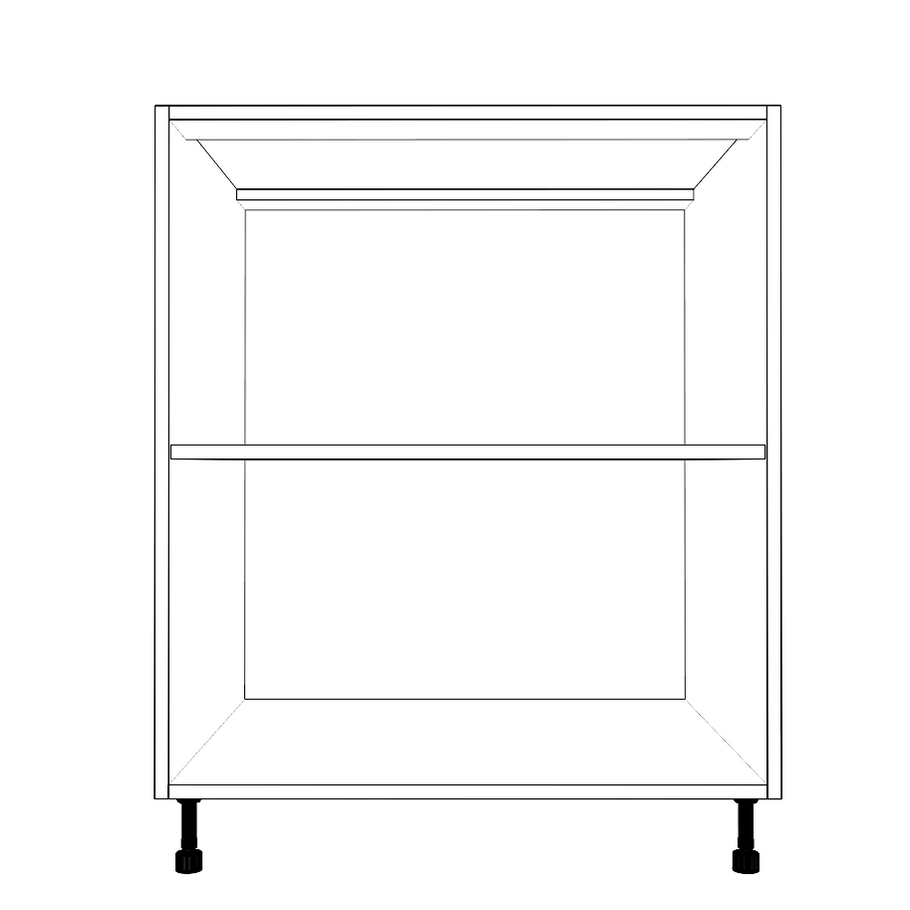 28" Wide Base Cabinet - Thermofoil Doors — RTI CABINETS