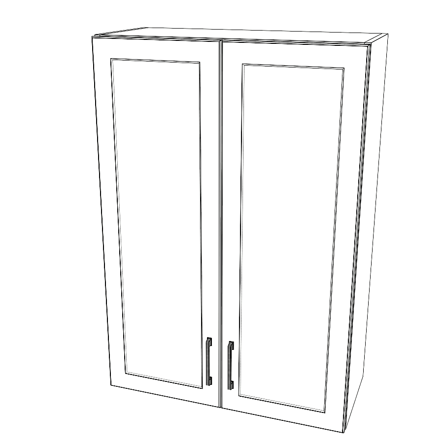 29" Wide x 42" High Wall Cabinet - Painted Doors — RTI CABINETS